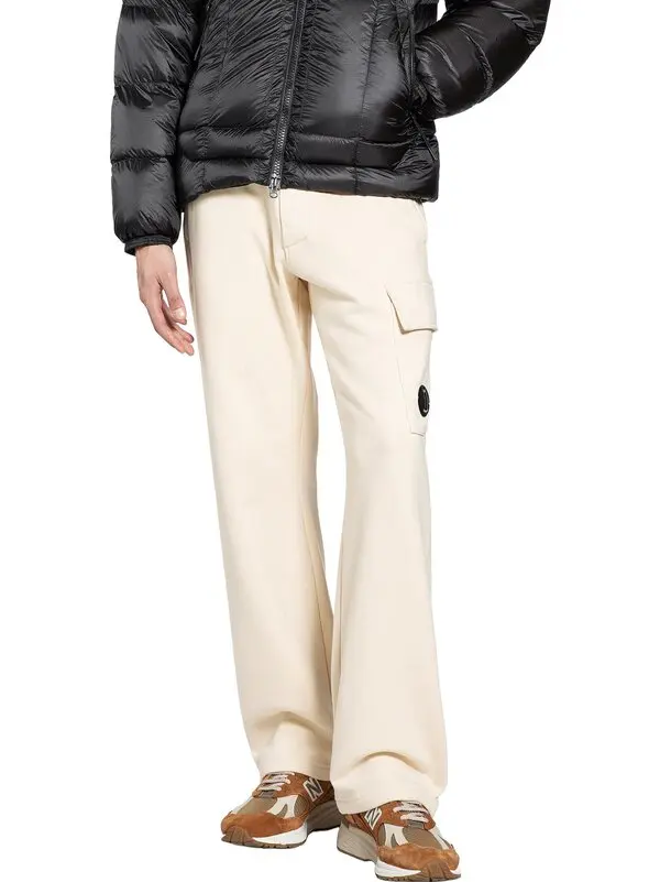 C.P. COMPANY Jogging Pants In Fleece - Beige