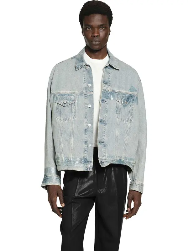 MAISON MARGIELA Taped Denim Jacket - Blue