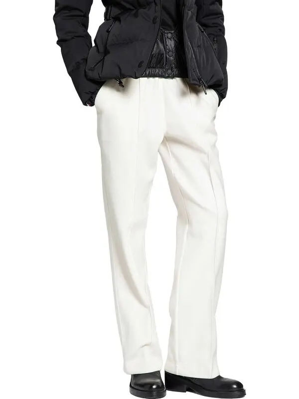 Moncler Sweatpants With Elasticated Waistband - White