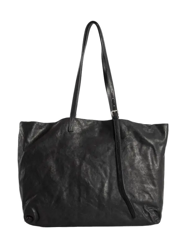 ANN DEMEULEMEESTER Bes Tote Bag In Vintage Lux Grained Leather - Black