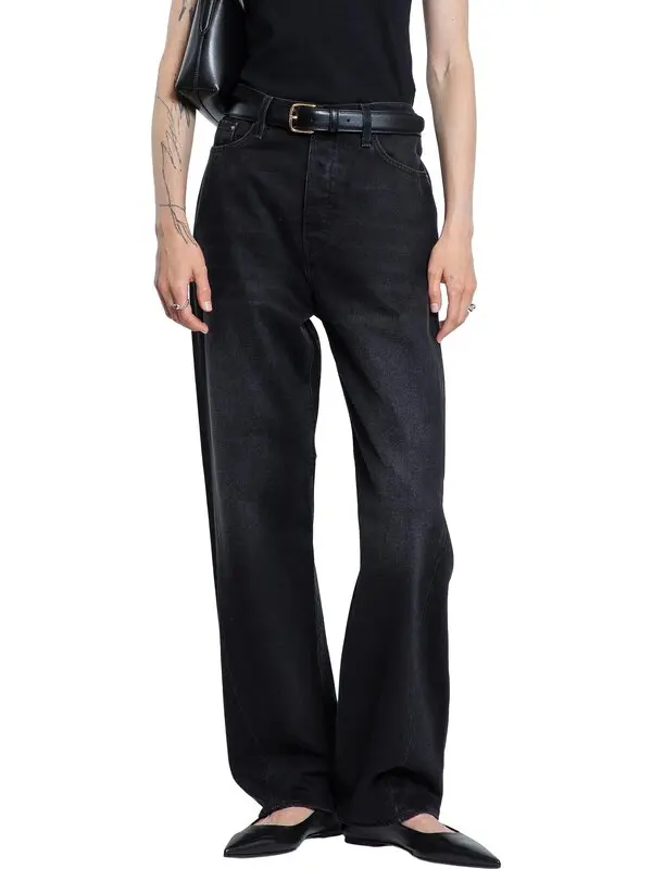 TOTEME Twisted Seam Full Length Jeans - Black