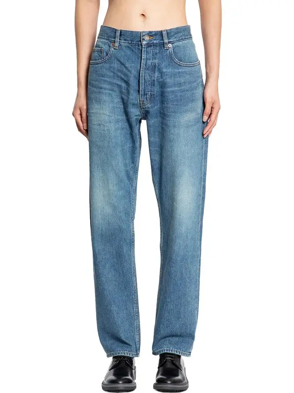 Saint Laurent Mick 5 Pocket Jeans - Blue