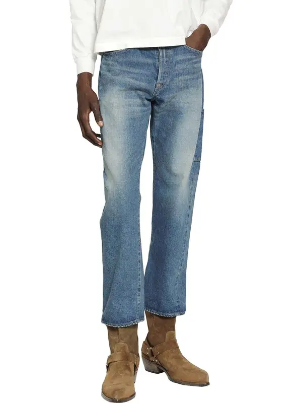 HUMAN MADE Straight Leg Denim Pants - Blue