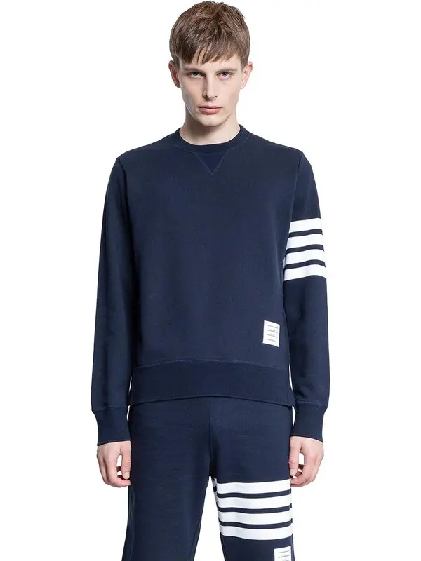 Thom Browne Classic Loopback 4-bar Sweatshirt - Blue