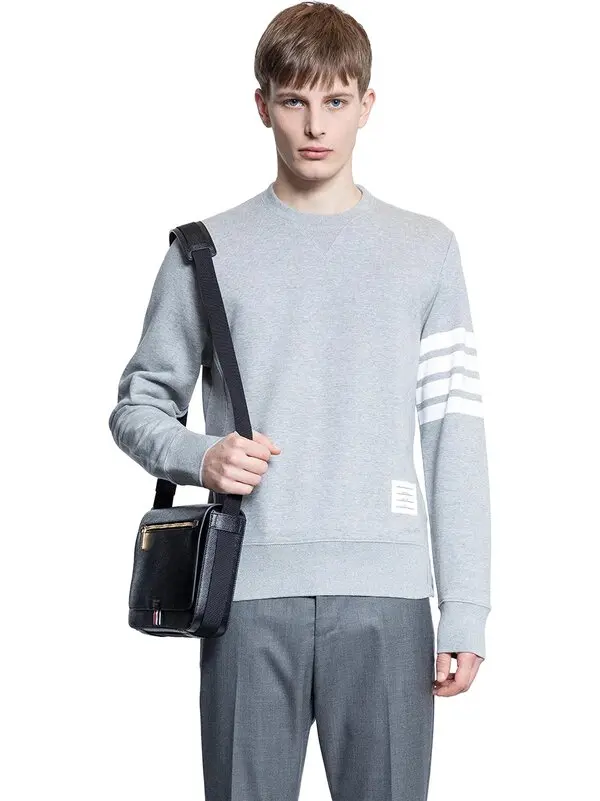 Thom Browne Loopback Jersey 4-bar Sweatshirt - Grey
