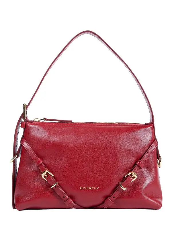Givenchy Mini Voyou Bag In Shiny Leather - Red