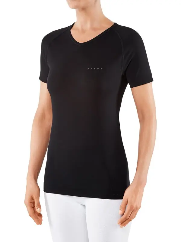 Falke Warm Short Sleeve Shirt - Black
