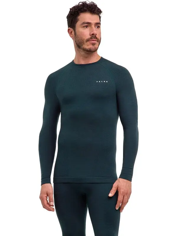 Falke Thermozone Backpack-ready Long-sleeve Shirt Wool-tech - Green