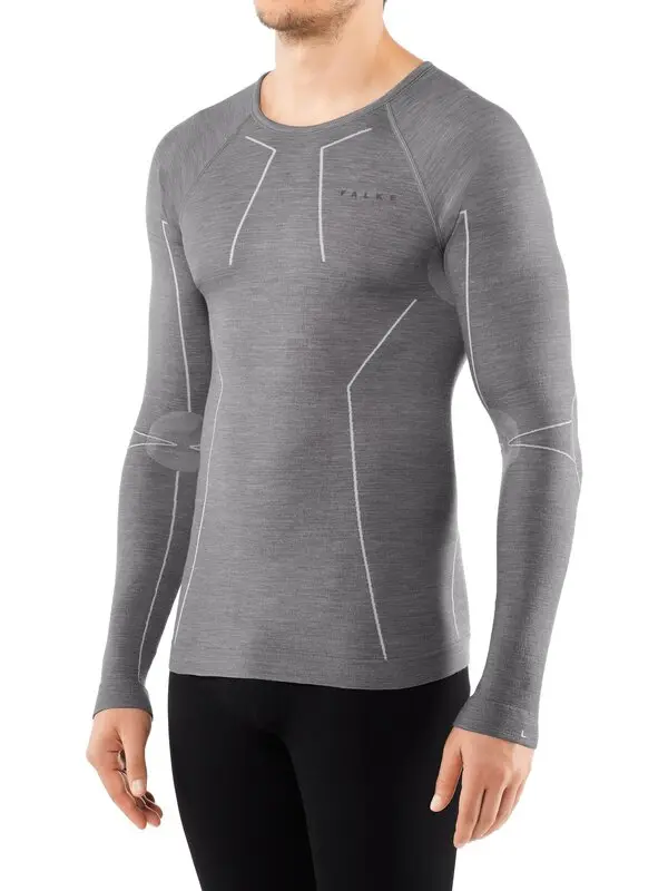 Falke Long-sleeve Shirt Wool-tech - Grey