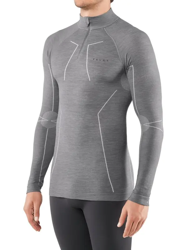 Falke Long-sleeve Shirt Wool-tech - Grey