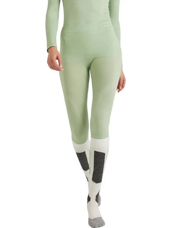 Falke Wool-tech Base Layer Tights - Green