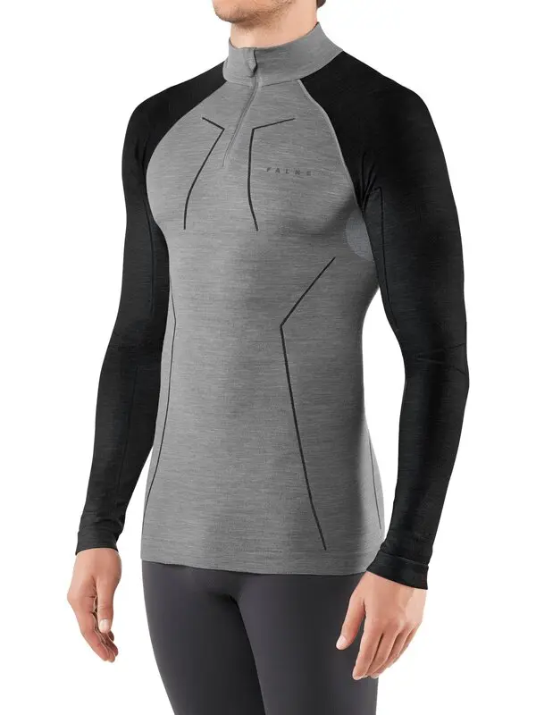 Falke Long-sleeve Shirt Wool-tech - Grey
