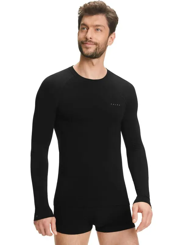 Falke Long-sleeve Shirt Wool-tech Light - Black