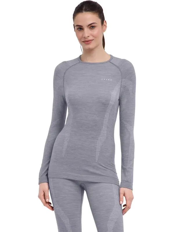 Falke Long-sleeve Shirt Wool-tech - Grey