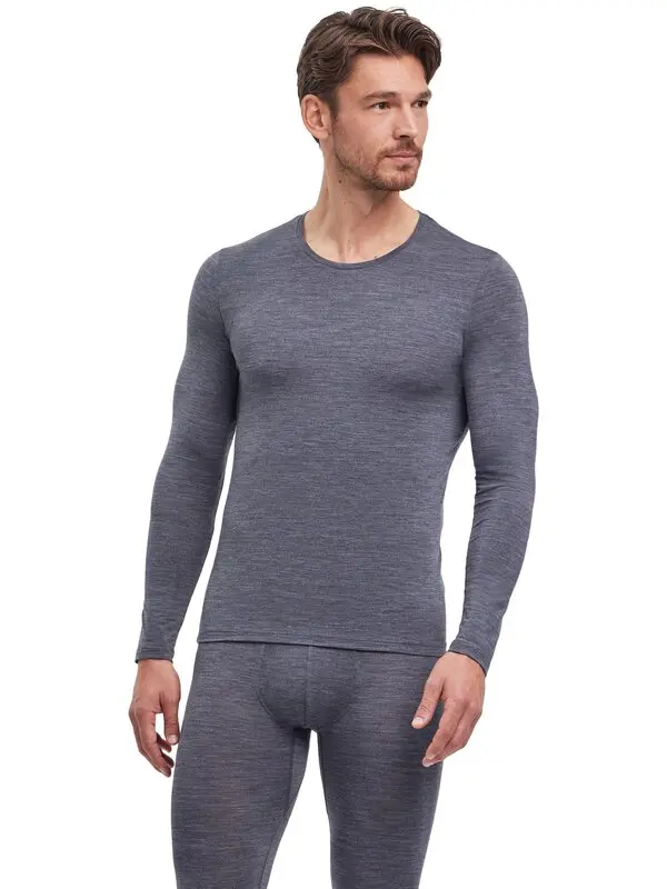 Falke Long-sleeve Shirt Daily Climawool - Grey