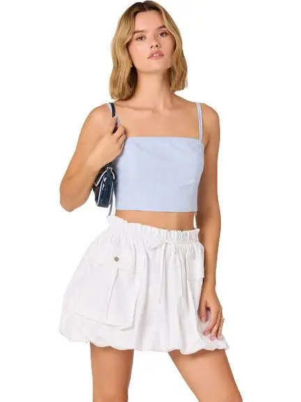 Astr The Label Rey Cargo Mini Skirt - White