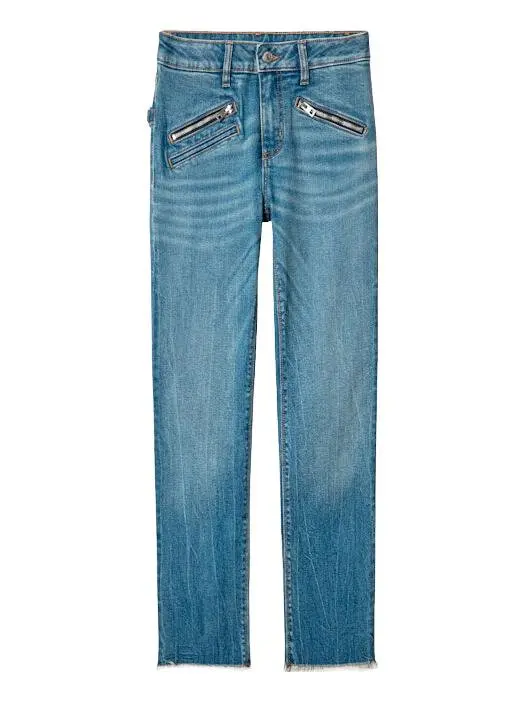 Zadig&Voltaire Ava Slim-fit Cropped Jeans - Blue