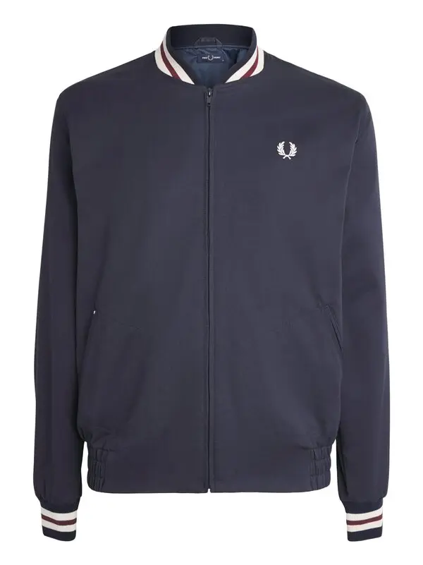 Fred Perry Cotton Tennis Bomber Jacket - Navy