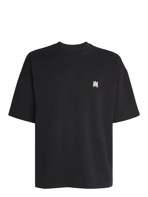 Amiri Cotton Logo Skater T-shirt - Black