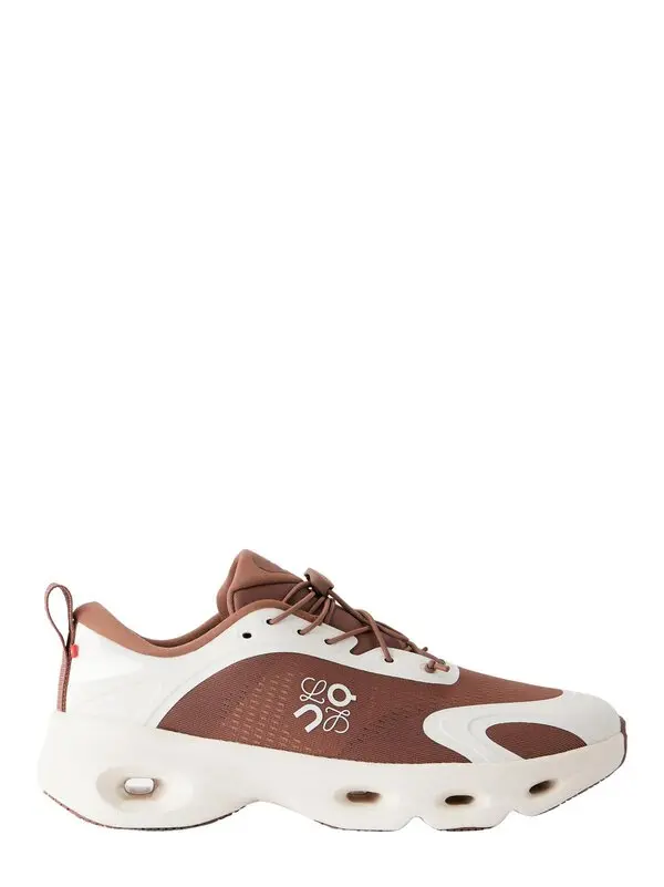 Loewe On Cloudsolo Rubber-trimmed Recycled Mesh Sneakers - Pink