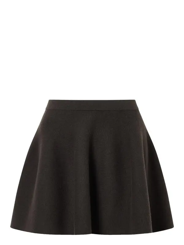 LISA YANG Wren Cashmere Knit Mini Skirt - Brown