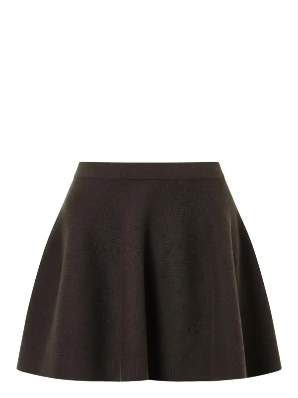 LISA YANG Wren Cashmere Knit Mini Skirt - Brown