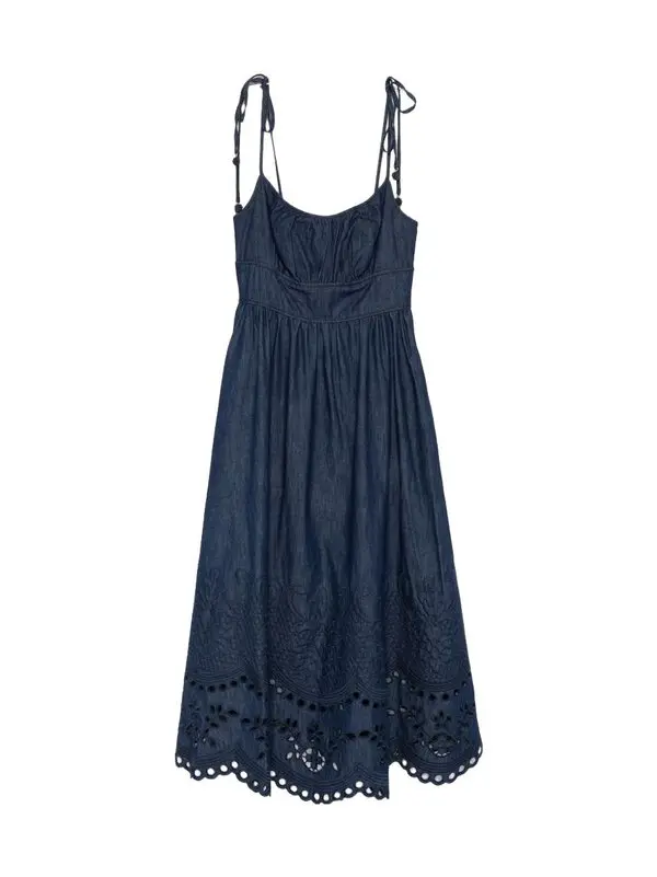 Zimmermann Mahon Denim Midi Dress - Multicolor
