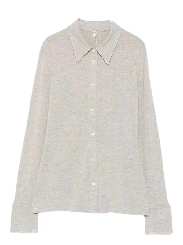 TOTEME Fitted Jersey Shirt - Multicolor