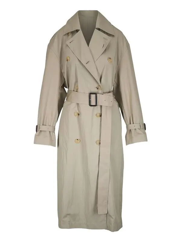 TOTEME Cotton Blend Trench Coat - Multicolor