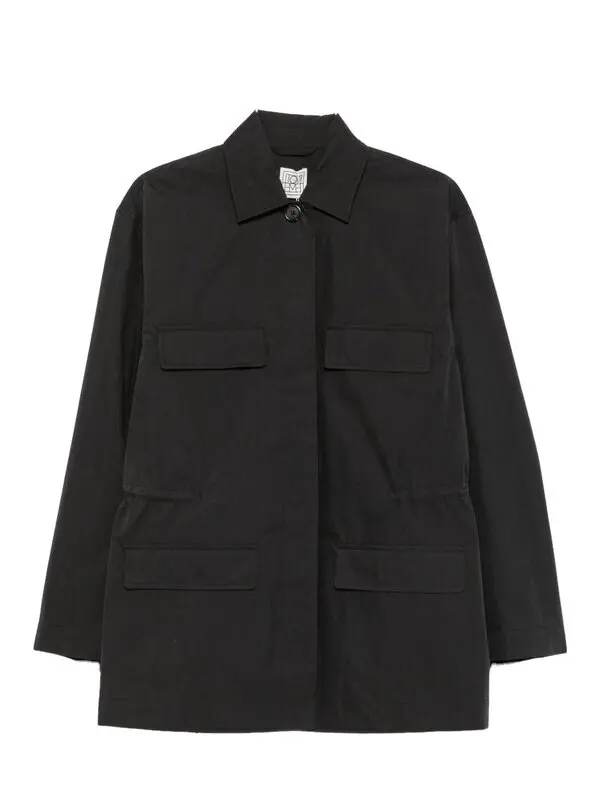 TOTEME Cotton Blend Jacket With Drawstring Waist - Multicolor