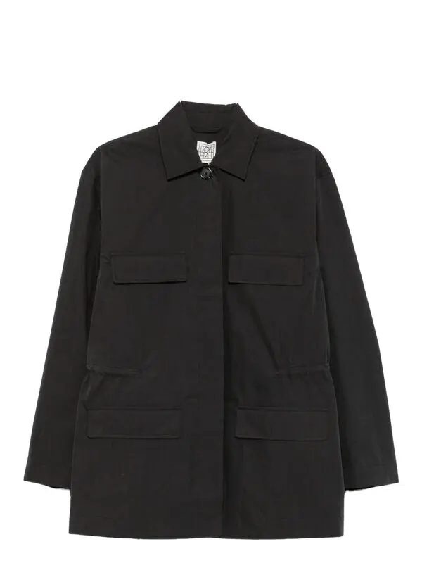 TOTEME Cotton Blend Jacket With Drawstring Waist - Multicolor