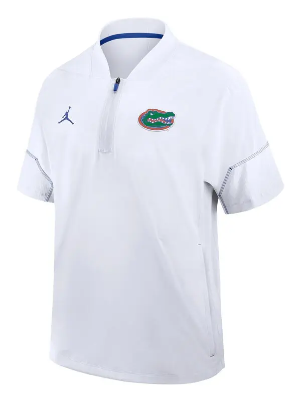 JORDAN Brand Florida Coach 1/2-zip Short-sleeve Jacket - White