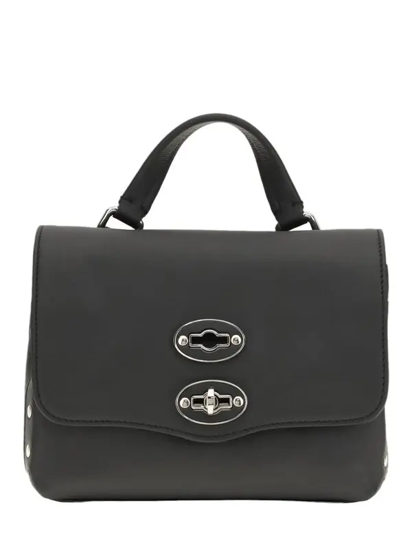 ZANELLATO Saeta Baby Leather Postina Handbag - Black