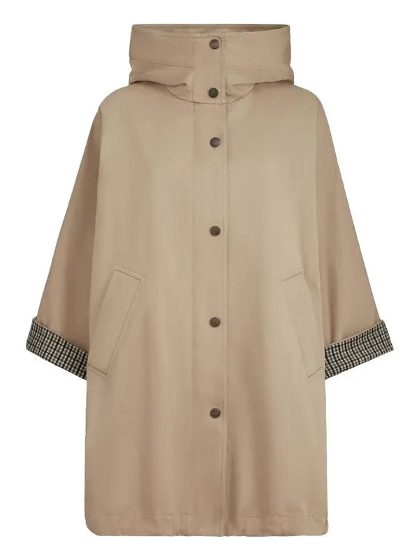 Brunello Cucinelli Cotton And Linen Blend Parka Coat - Multicolor