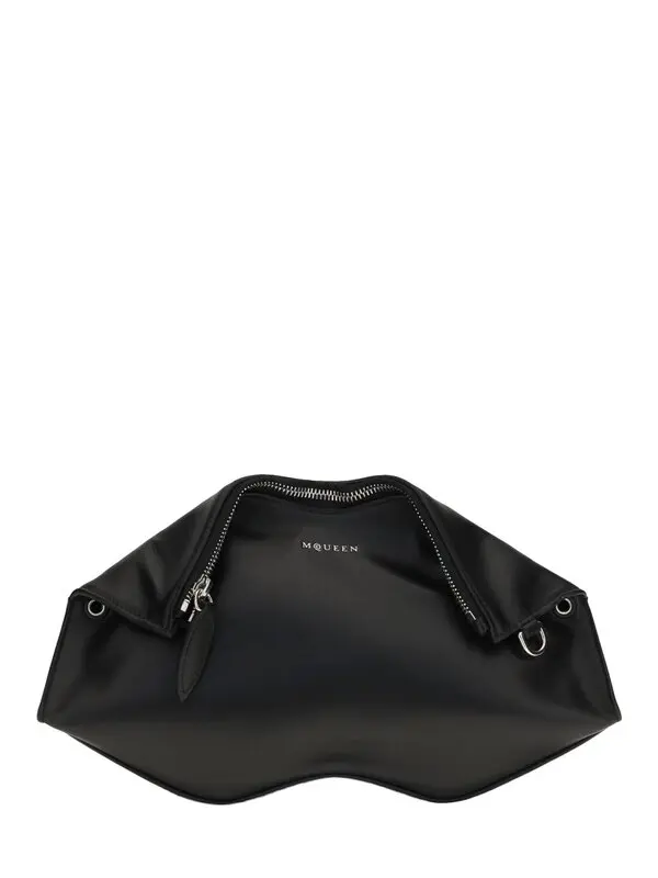 Alexander McQueen Manta Clutch - Black