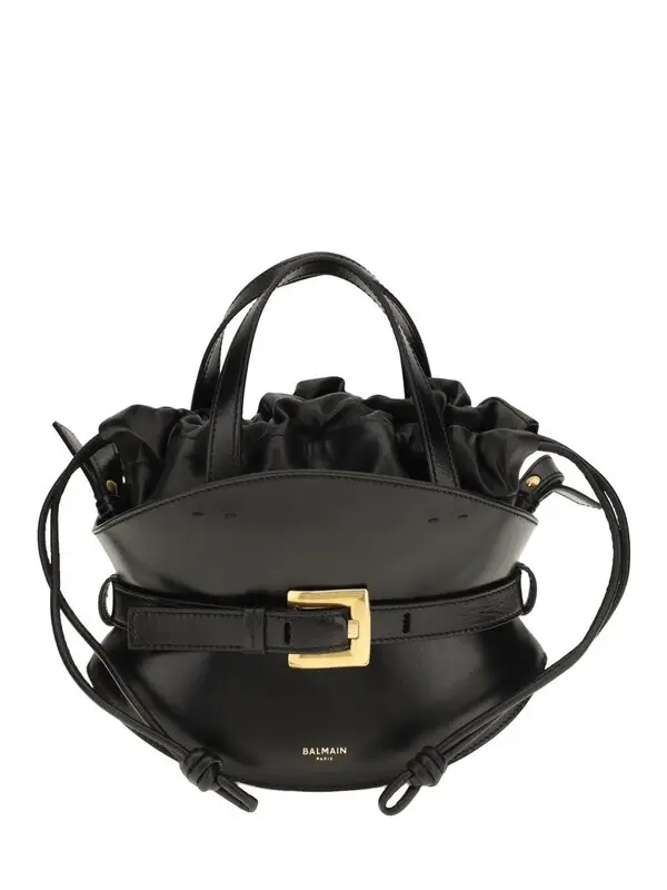Balmain Mini Shoulder Bag - Black