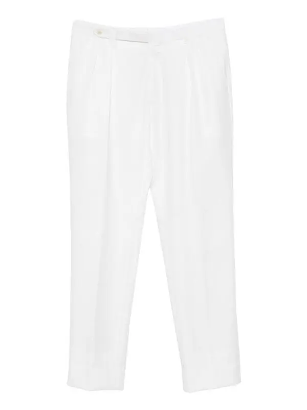 Brioni Elba Wool Trousers - White