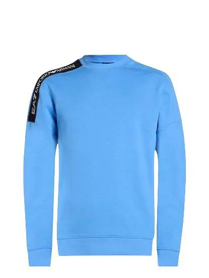 EA7 Crewneck Sweatshirt With Logo Detail - Blue