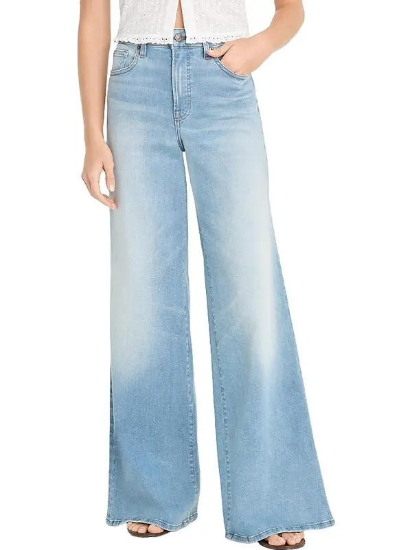 Good American High Rise Palazzo Jeans - Indigo