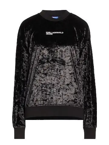 Karl Lagerfeld Crewneck Long Sleeve Sweatshirt - Black