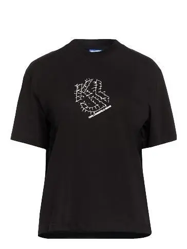 Karl Lagerfeld Organic Cotton Printed T-shirt - Black