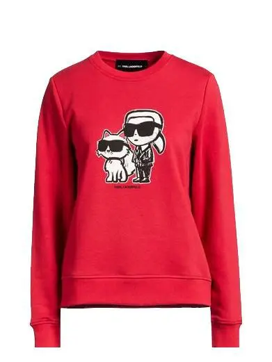Karl Lagerfeld Sweatshirt With Graphic Print - Red