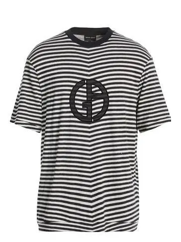 Giorgio Armani T-shirt Size Viscose, Elastane - Blue
