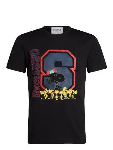 Iceberg Peanuts T-shirt Size Cotton - Black
