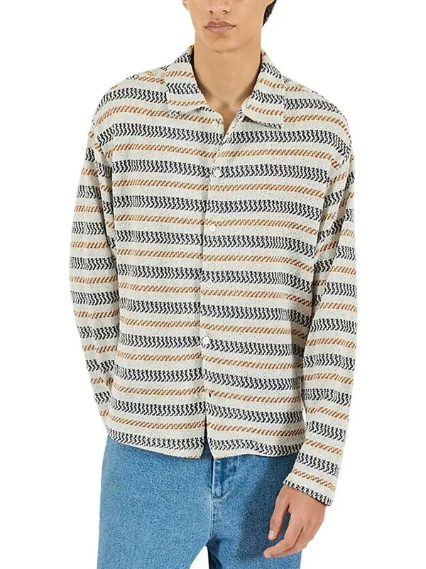 KROST Speckled Stripe Knit Shirt - Multi