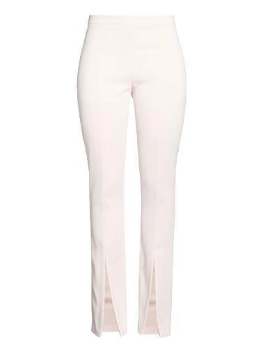 Pinko Straight-leg Crepe Pants With Front Slits - Blush