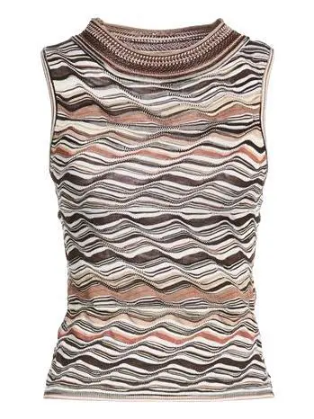 Missoni Sleeveless Knit Top - Beige