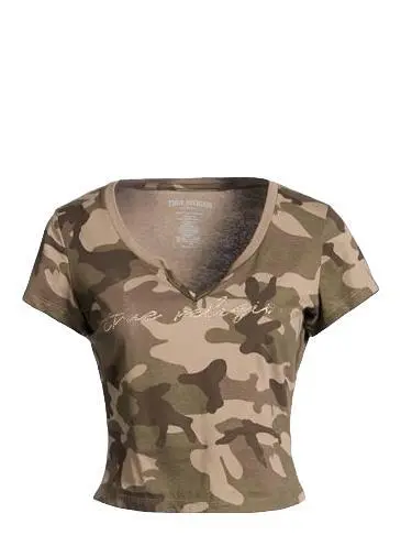 True Religion Camouflage-print Cotton T-shirt - Green