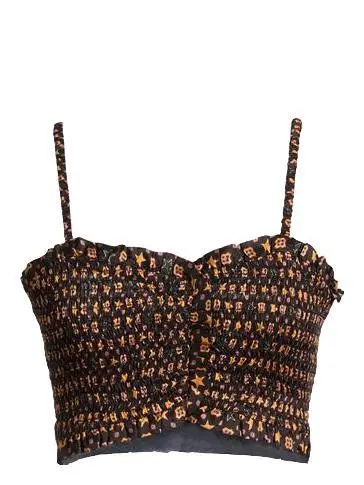 Sandro Viscose Crop Top - Orange