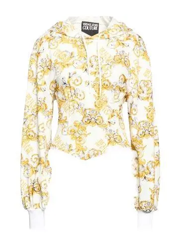 Versace Printed French Terry Hooded Sweatshirt - White